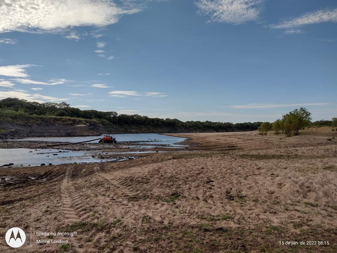 Estiagem está secando o Ibirapuitã em alguns pontos