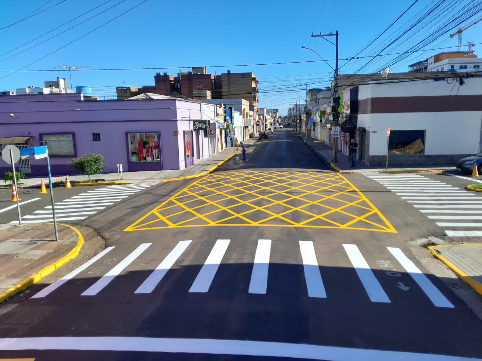 Marcação de área de conflito visa evitar congestionamentos e melhorar a ...