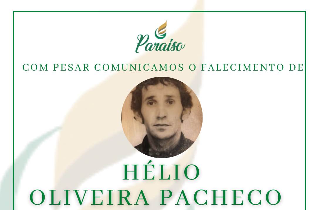 Obituário: Hélio Oliveira Pacheco - 66 anos - 10/09/2024