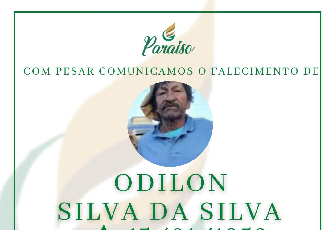Obituário: Odilon Silva da Silva - 71 anos - 20/10/2024