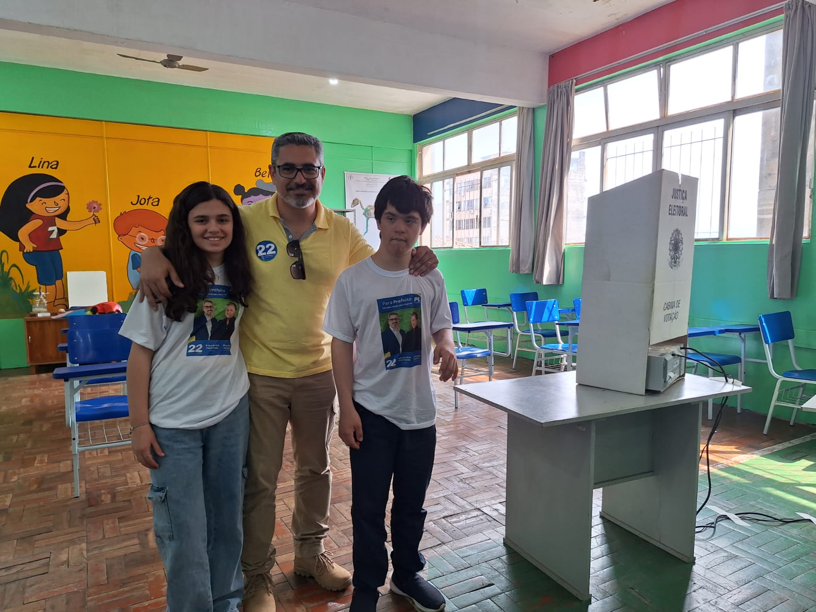 Alexandre Machado, do PL, foi o segundo a votar, nesta manhã, em Alegrete