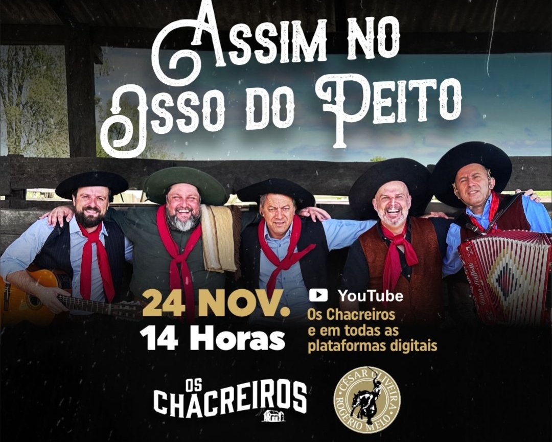 Os Chacreiros lançam videoclipe “Assim no Osso do Peito” com ...