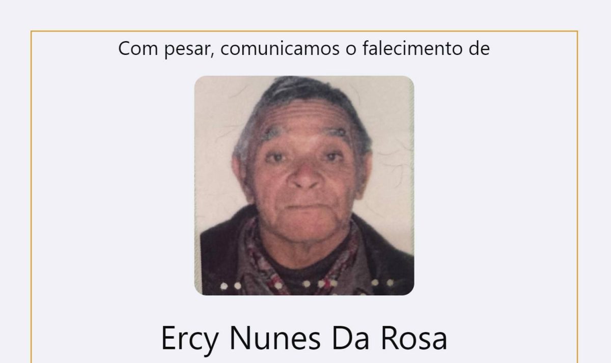 Obituário: Ercy Nunes da Rosa - 82 anos - 08/02/2025