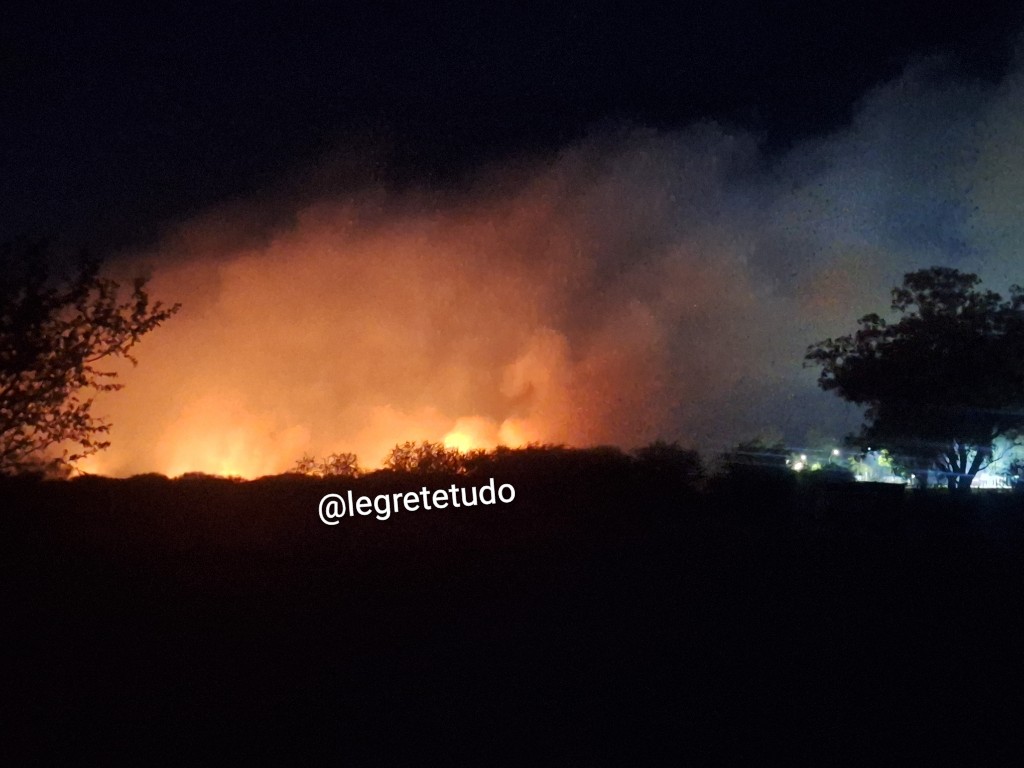 Incêndio consome cerca 70 hectares de vegetação próximo ao frigorífico ...