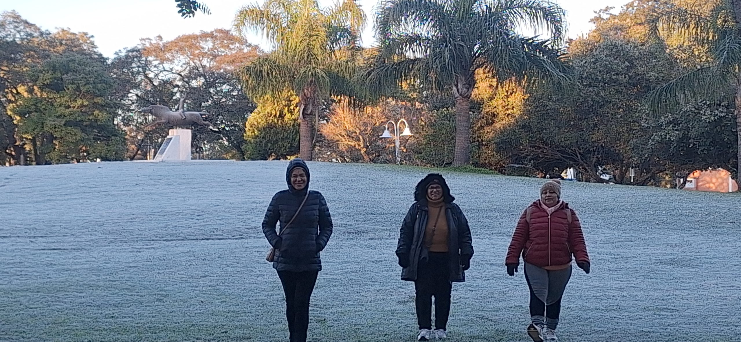 A imagem que encanta e mostra a coragem do povo de Alegrete no inverno