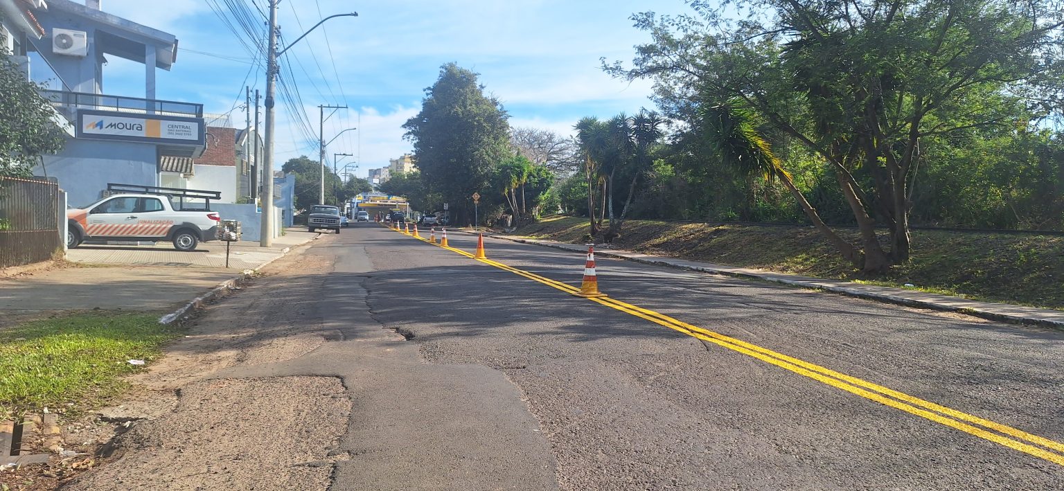 Avenida Alexandre Lisboa recebe revitalização de sinalização