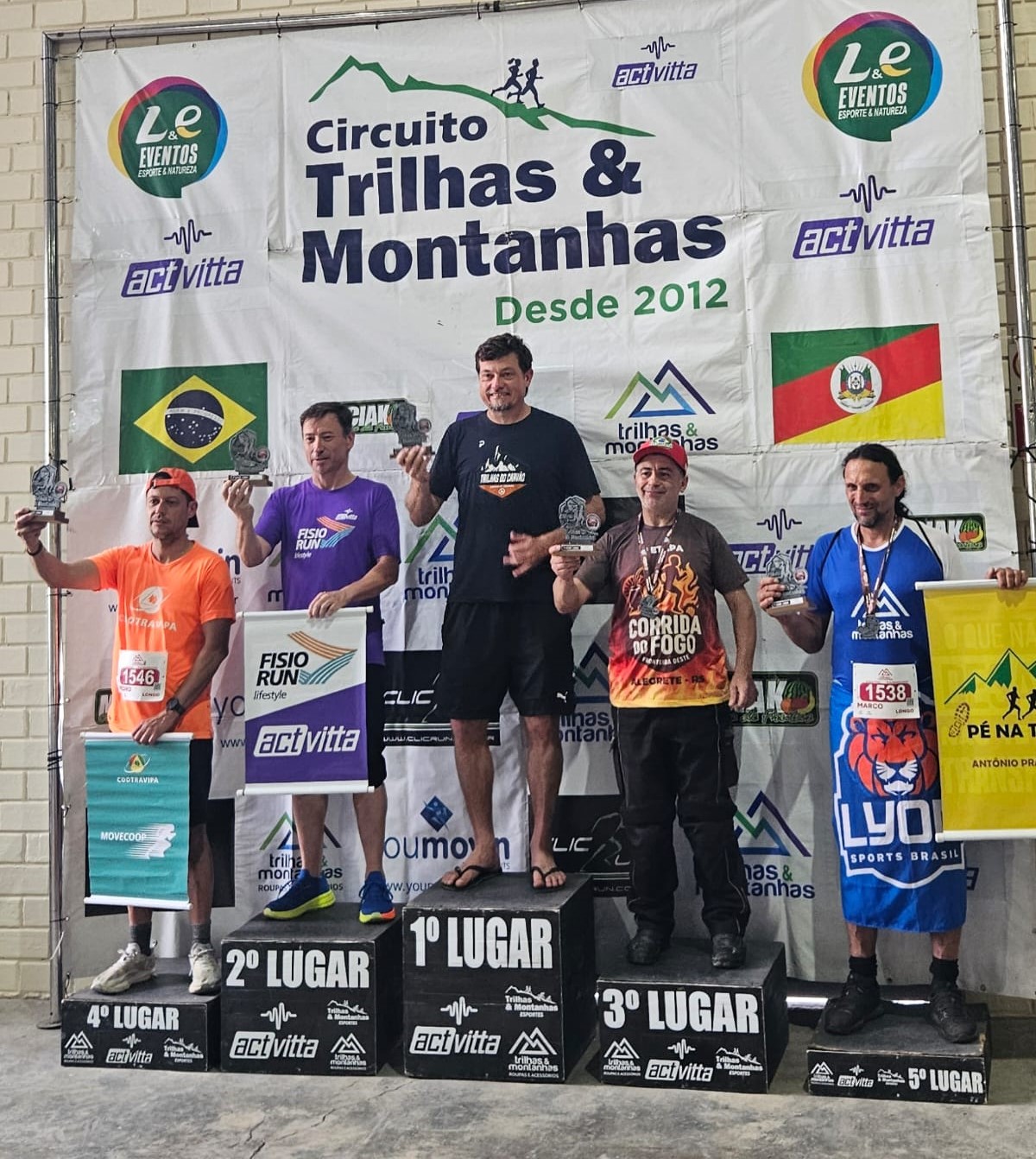 Atleta de Alegrete no pódio na etapa final do Circuito Trilhas ...