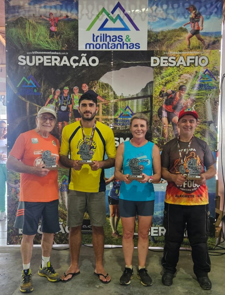 Atleta de Alegrete no pódio na etapa final do Circuito Trilhas ...