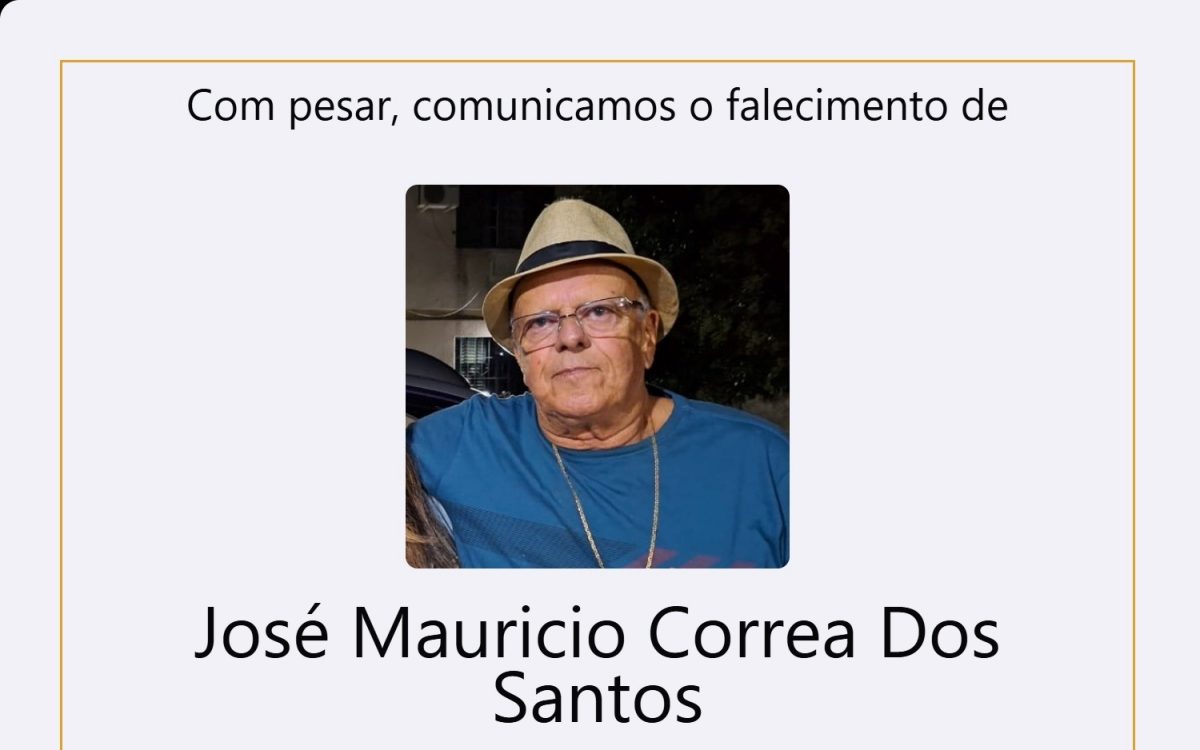 Obituário: José Mauricio Correa dos Santos - 73 anos - 04/01/2026